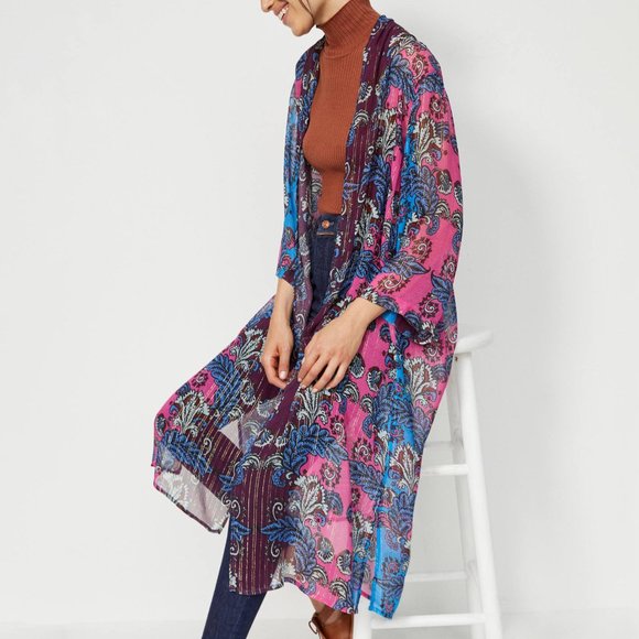 Anthropologie | Tops | Htf Anthropologie Alexandra Duster Kimono | Poshmark